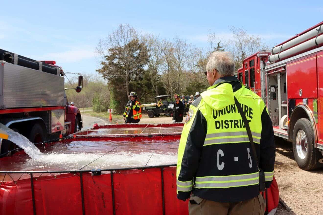 Members of Union Fire District Station 9 Complete Multi-Part Water ...